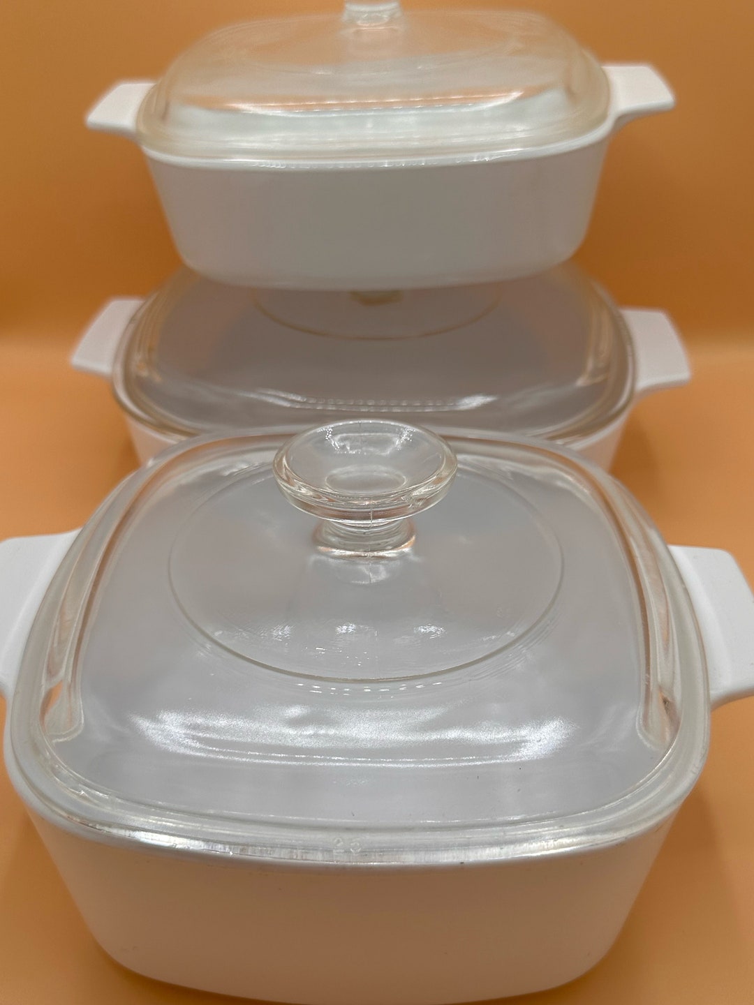 Classic Vintage Corning Ware Casserole Dish Collection Classic White ...