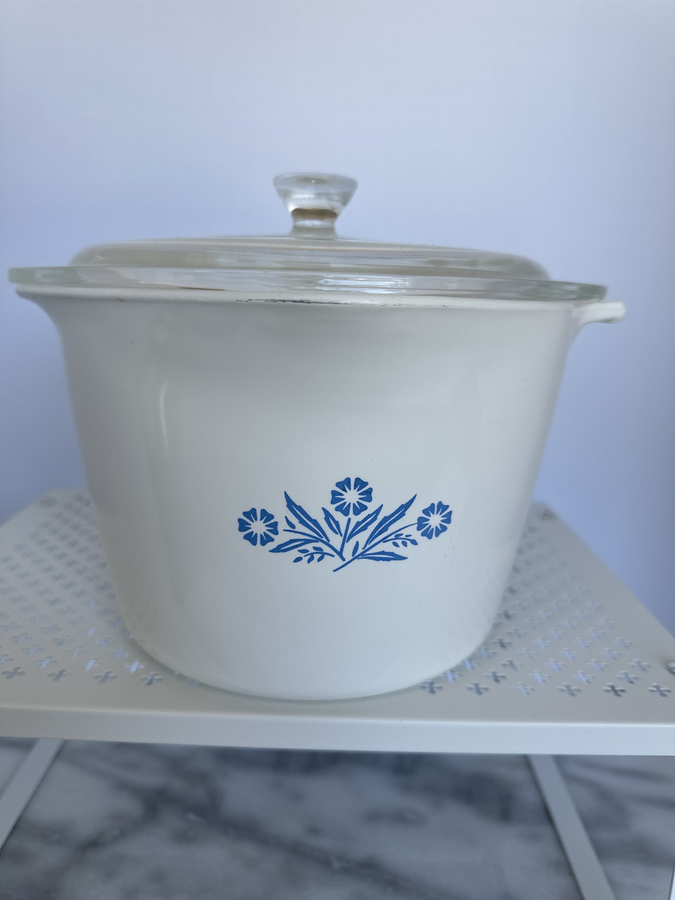 Vintage Corning Ware Set Cornflower Blue Saucemaker Set-4 & 8 Cup Bowls ...