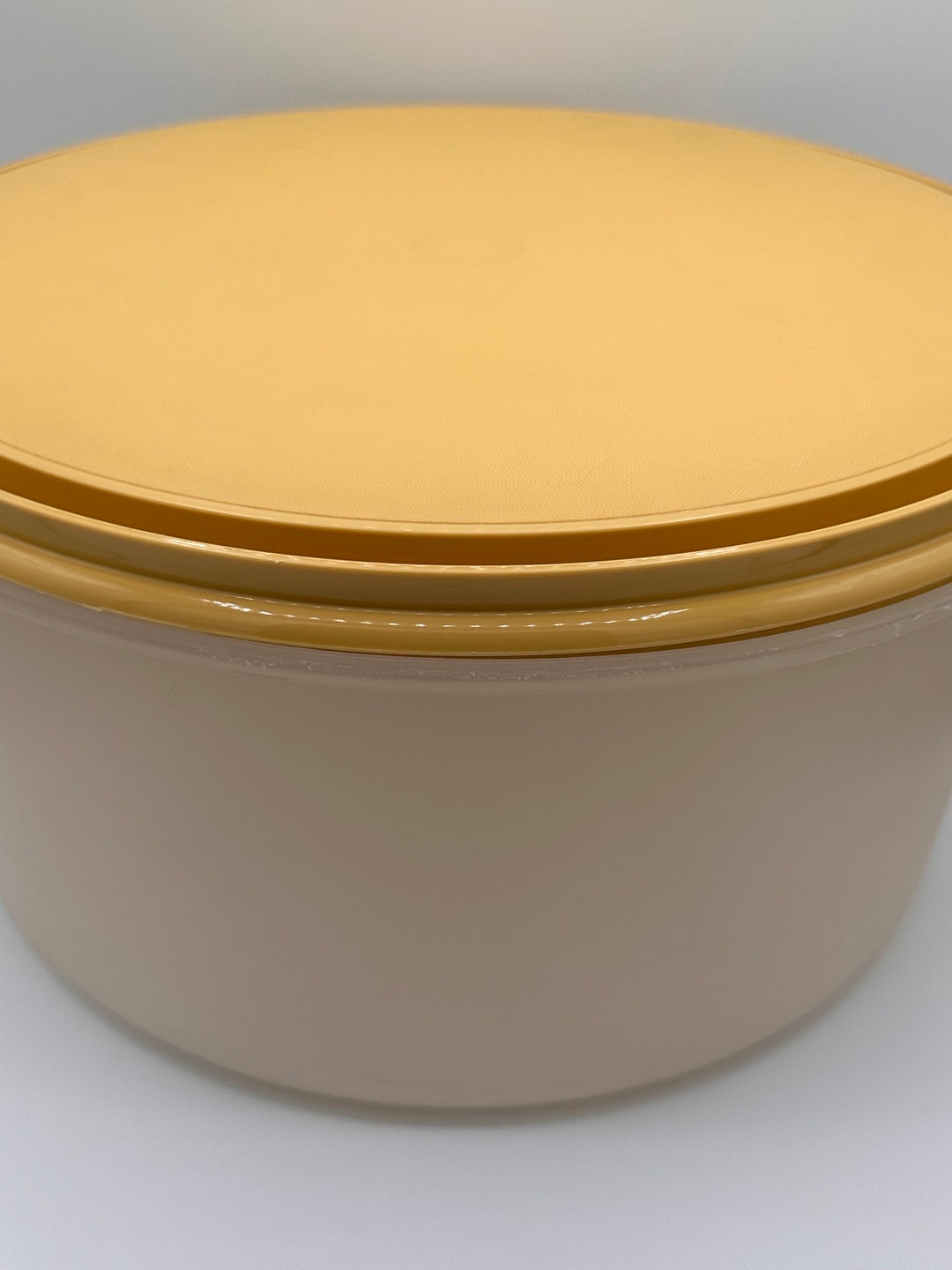 Vintage Large Round Tupperware Container 13 Inches Diameter, 7 In. Tall ...