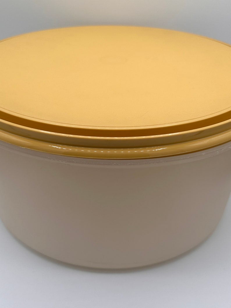 Vintage Large Round Tupperware Container 13 Inches Diameter, 7 In. Tall ...