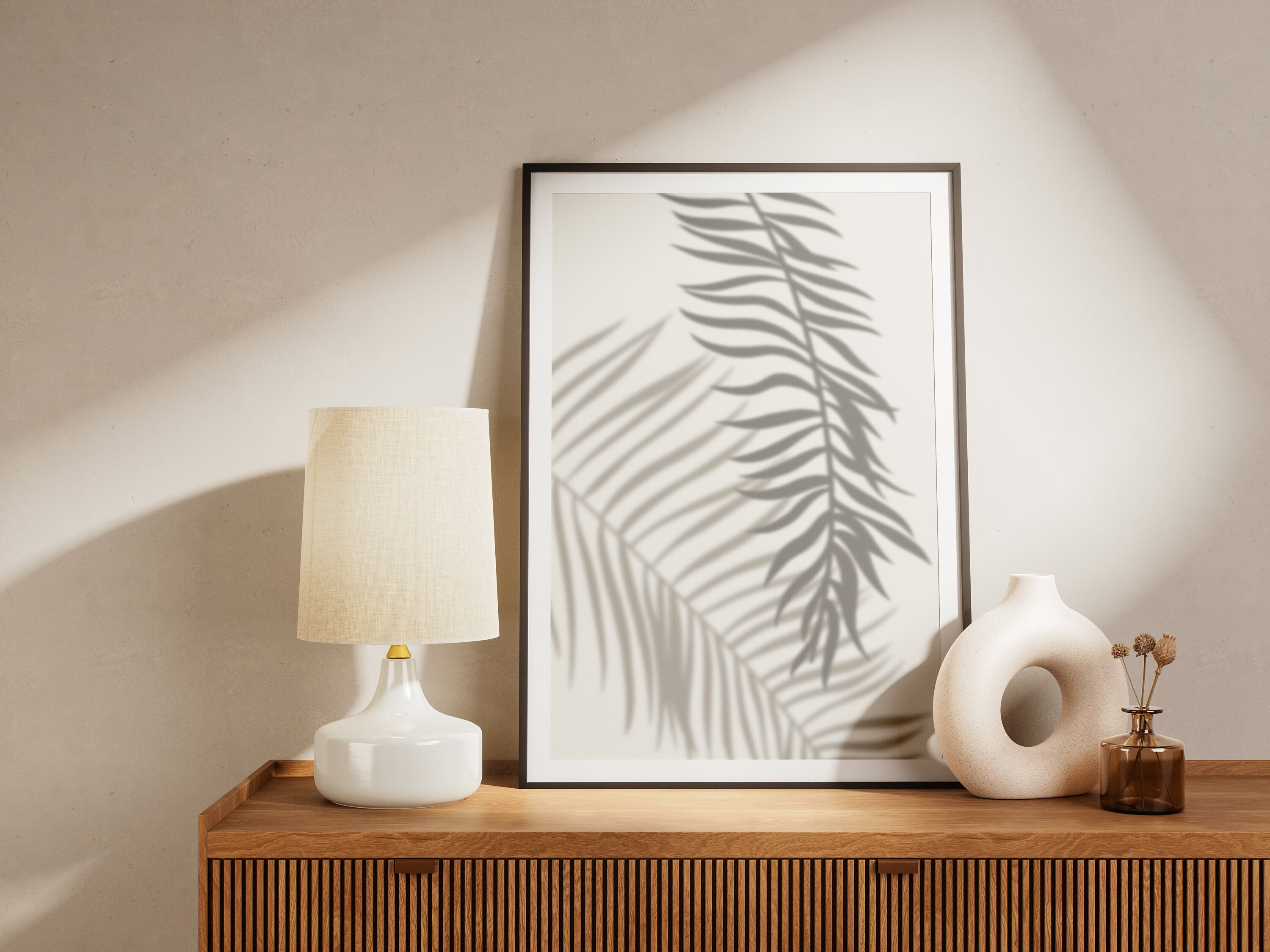 Summer Wall Art, Palm Tree Shadow Poster, Summery Vibes Printable Art ...