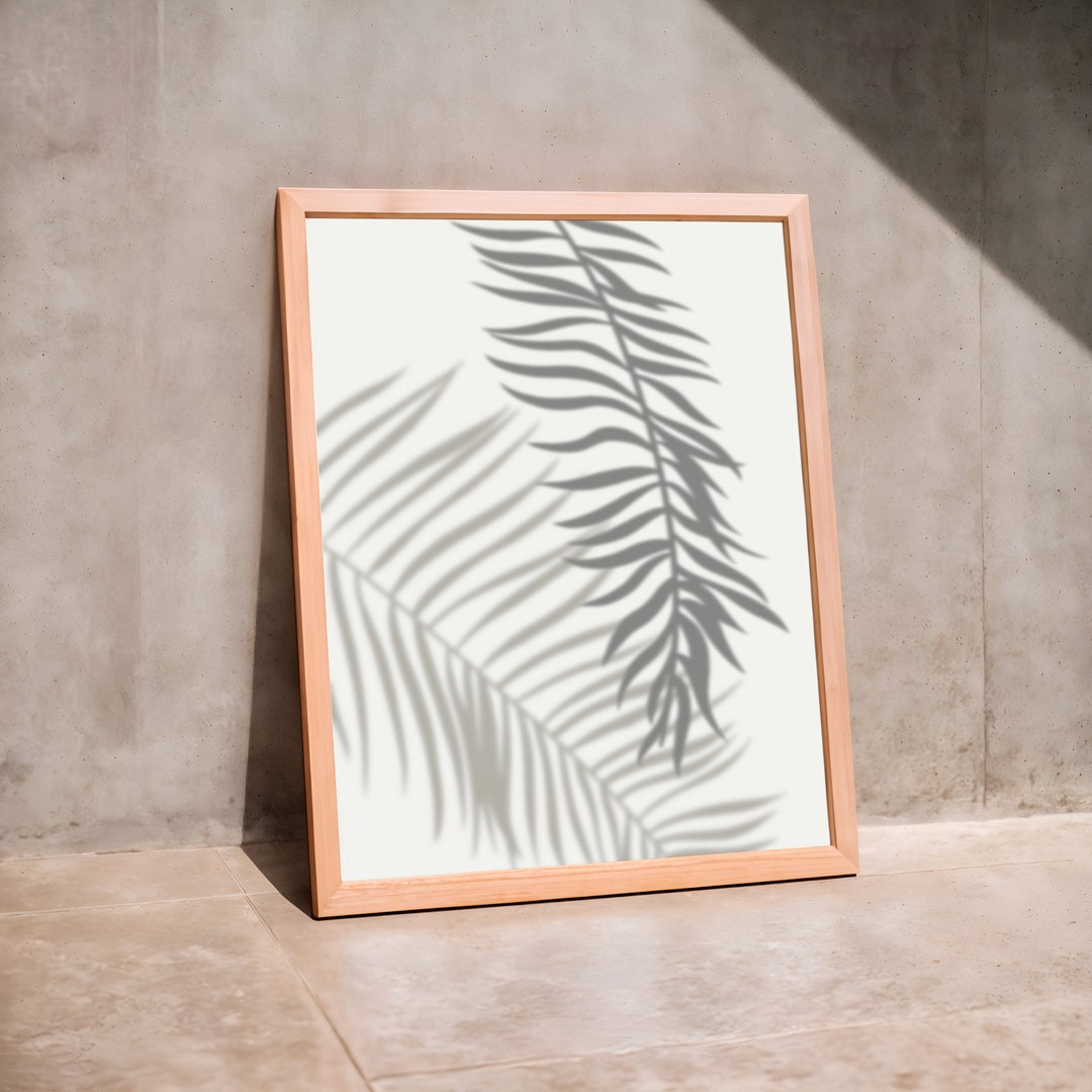 Summer Wall Art, Palm Tree Shadow Poster, Summery Vibes Printable Art ...