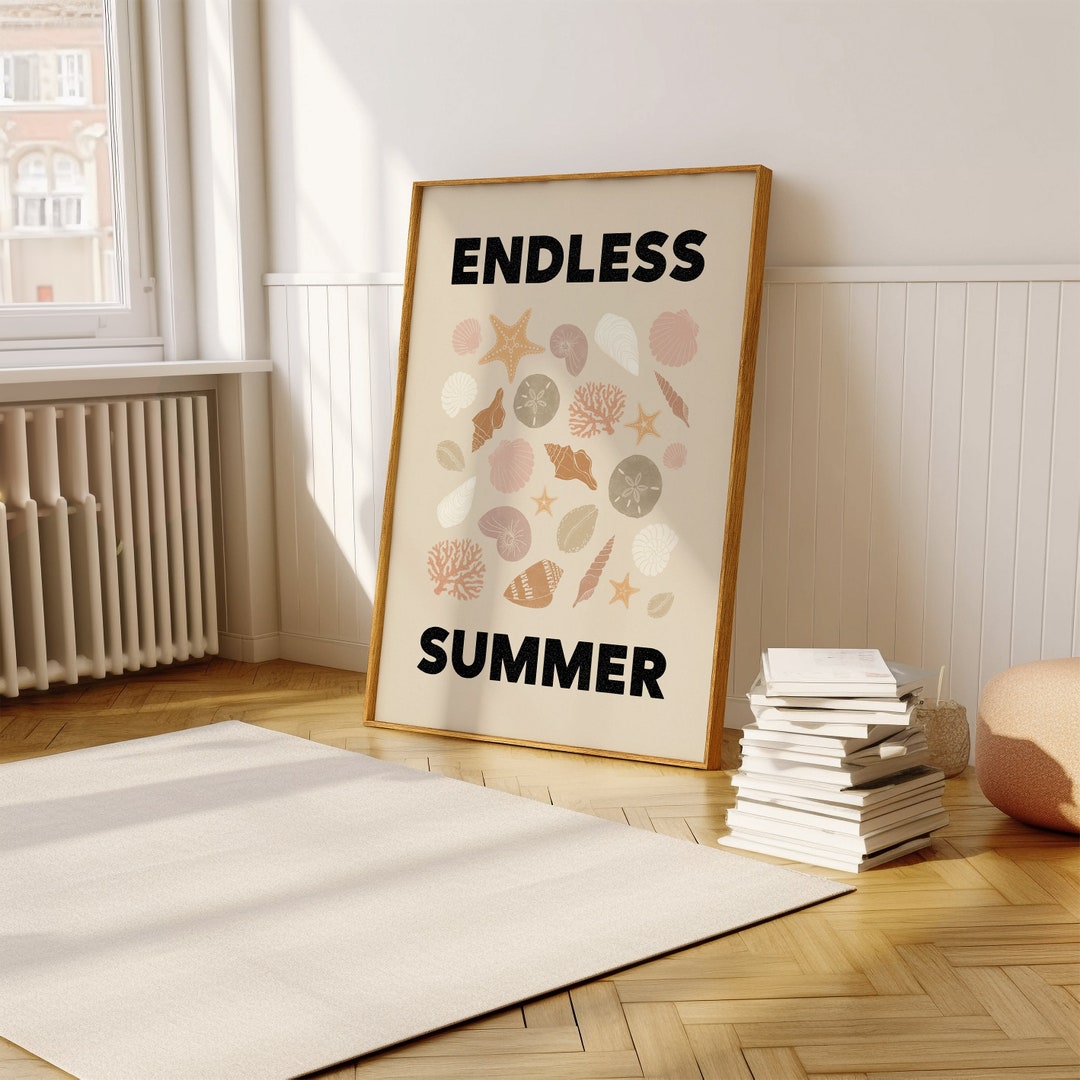 Summer Wall Art, Endless Summer Poster, Summery Vibes Printable Art ...