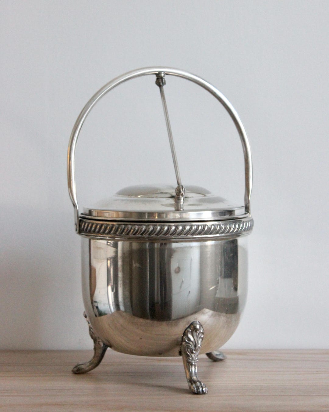 Vintage Silver Plated Ice Bucket With Pyrex Insert - Etsy
