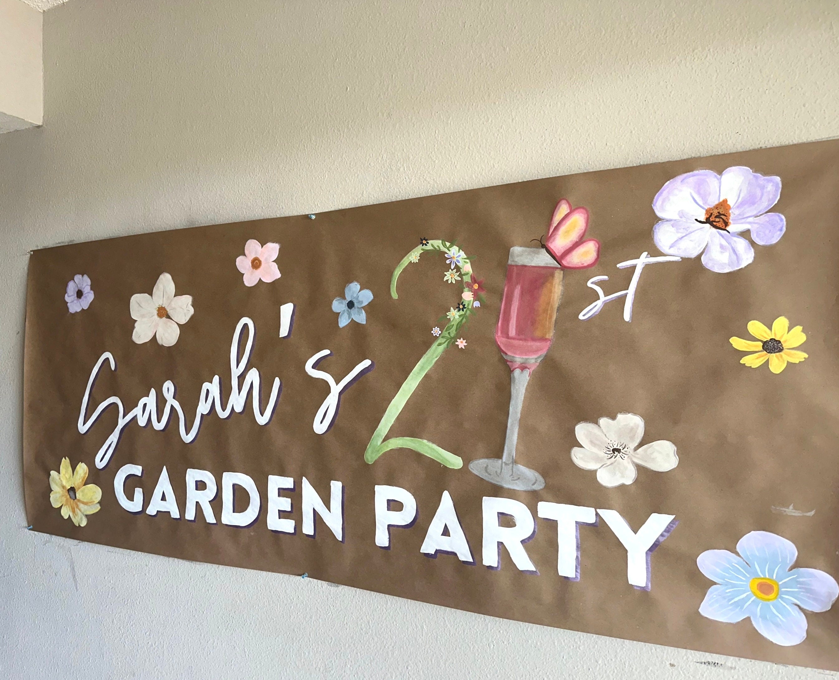 21st Birthday Banner Custom, Hand Painted Sign for Events - Etsy