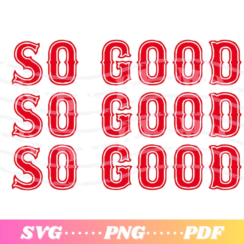 Sweet Caroline so Good Red Sox Font | SVG | PDF | PNG - Etsy