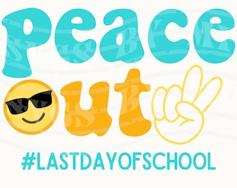 Peace Out Pre-k Grade Camouflage PNG- Last Day of School, End of School ...