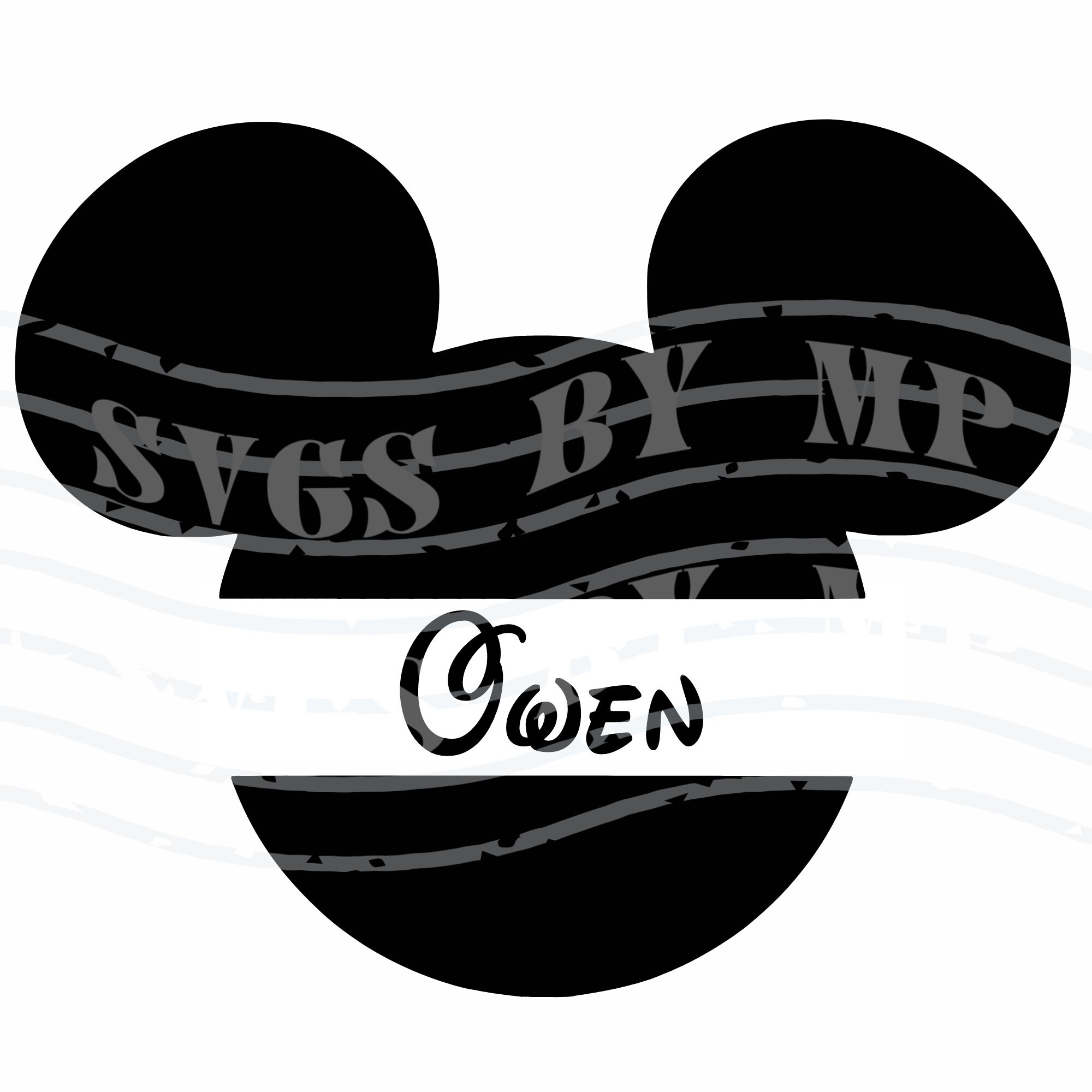Personalized Mickey Minnie Name | SVG | PDF | PNG - Etsy
