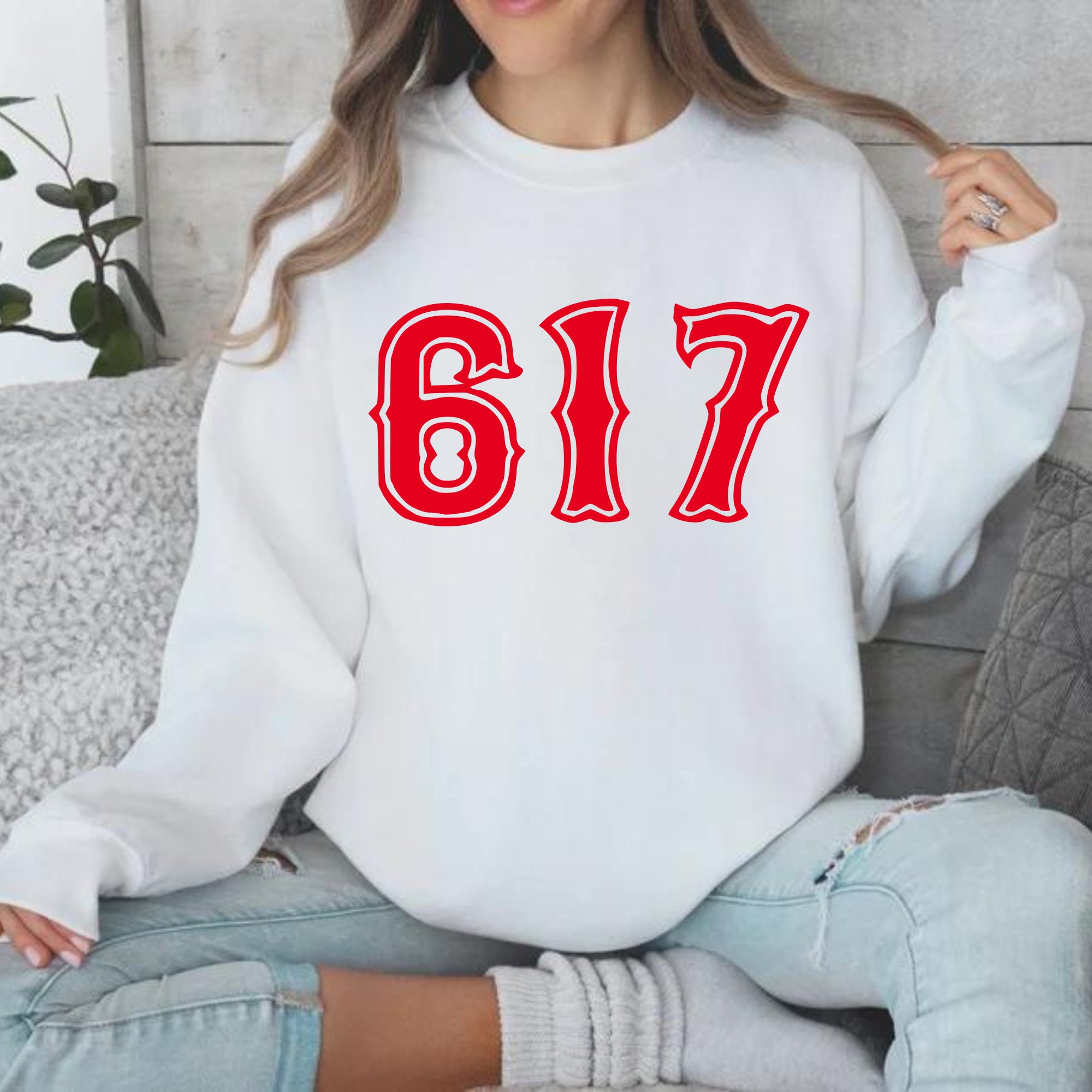 617 Boston Area Code Red Sox Font Style SVG PNG PDF - Etsy