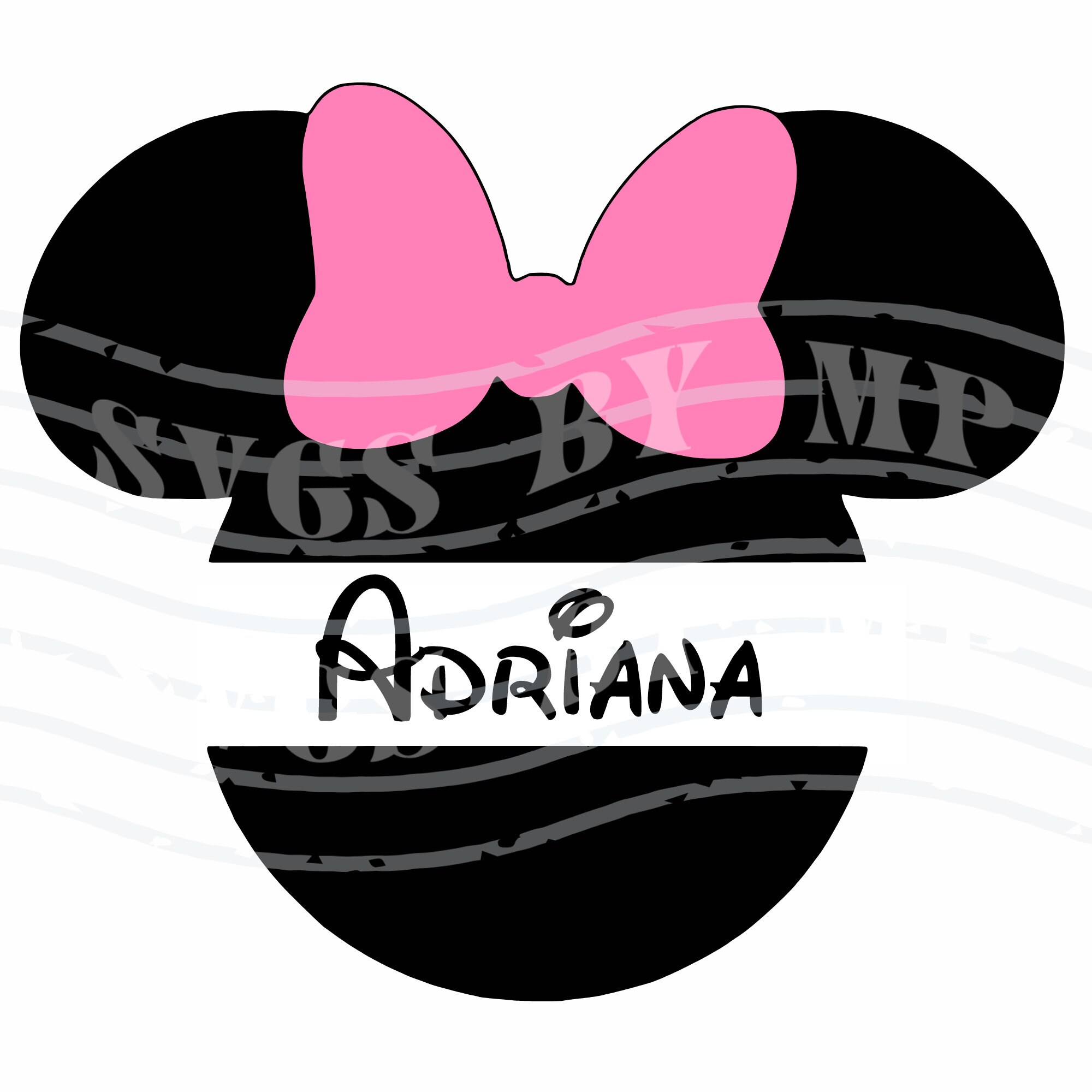Personalized Mickey Minnie Name | SVG | PDF | PNG - Etsy