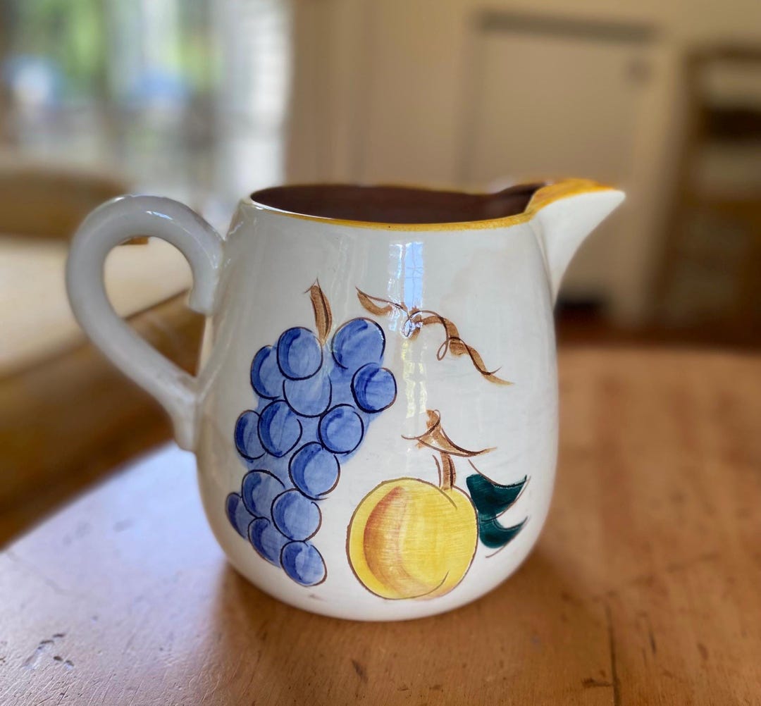 Stangl Fruit 2 Quart Pitcher 1940s - Etsy