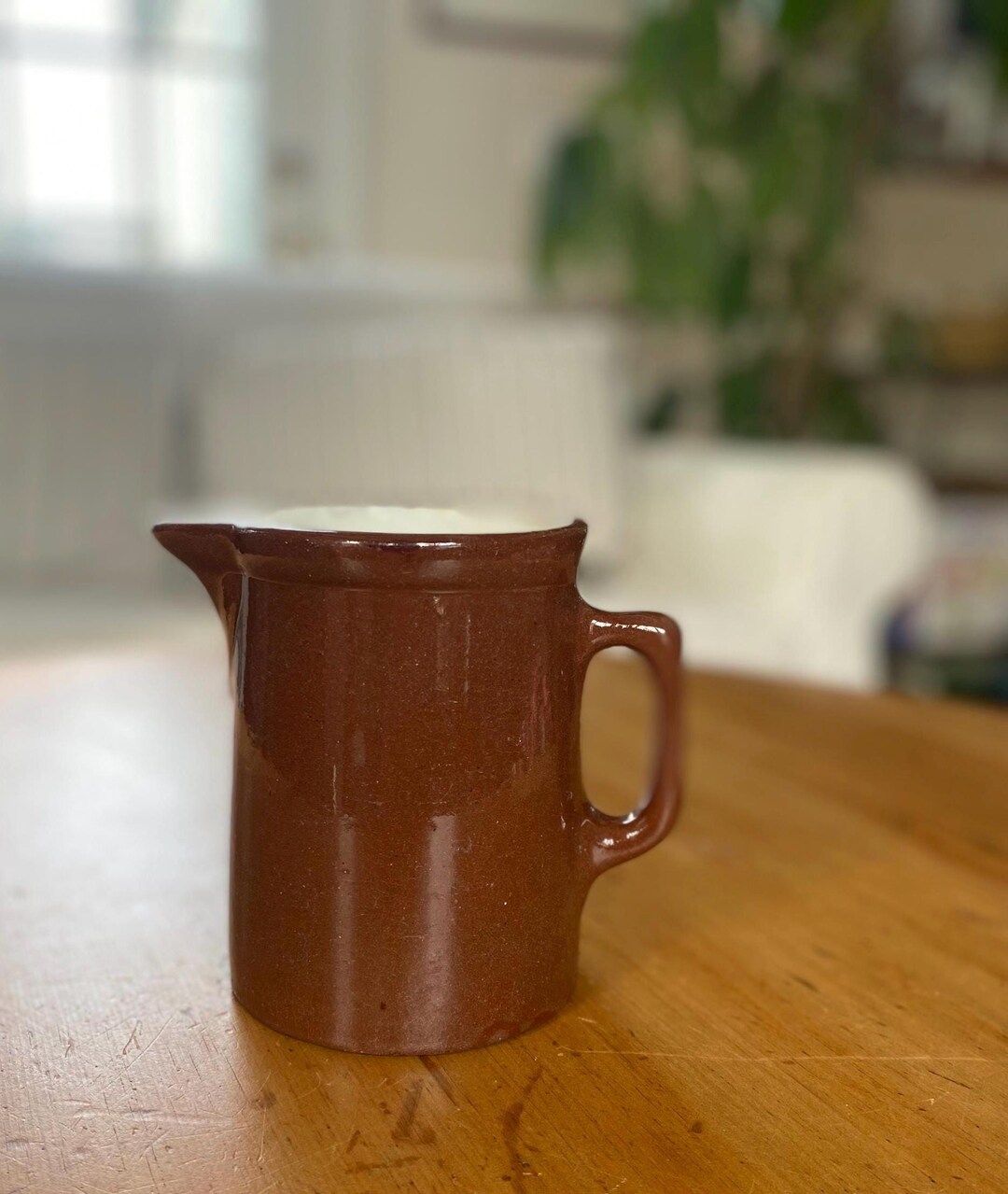 Weller Brown Pottery Pitcher - Etsy