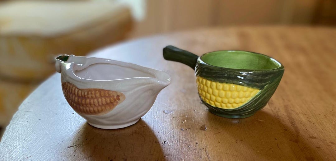 Vintage Corn on the Cob Butter Pitchers Set of 2 - Etsy