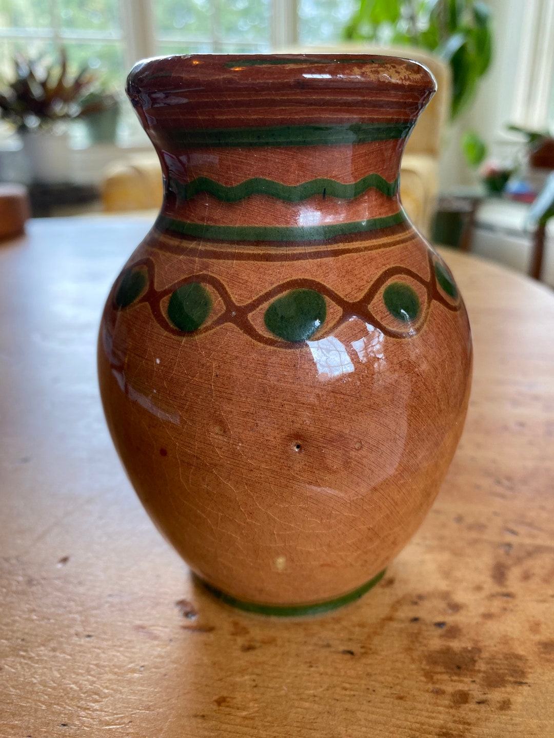 Vintage Red-ware Pottery Vase 5 - Etsy