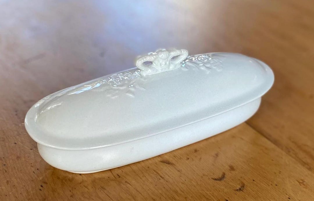 Victorian Toothbrush Holder White Ironstone - Etsy