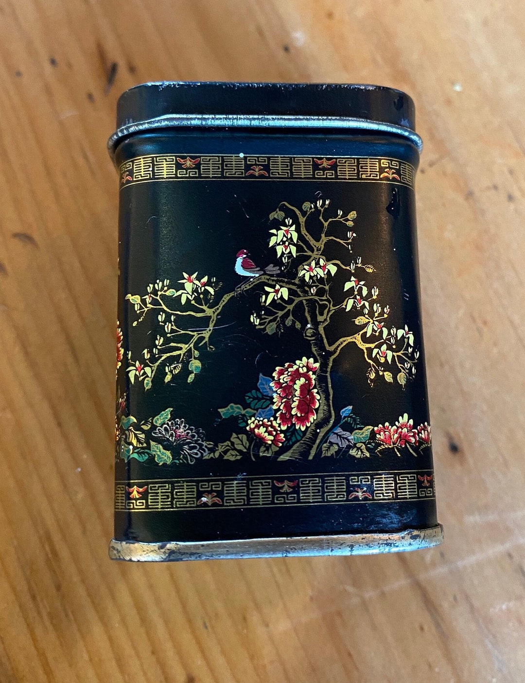 Tiny Vtg Tea Tin - Etsy