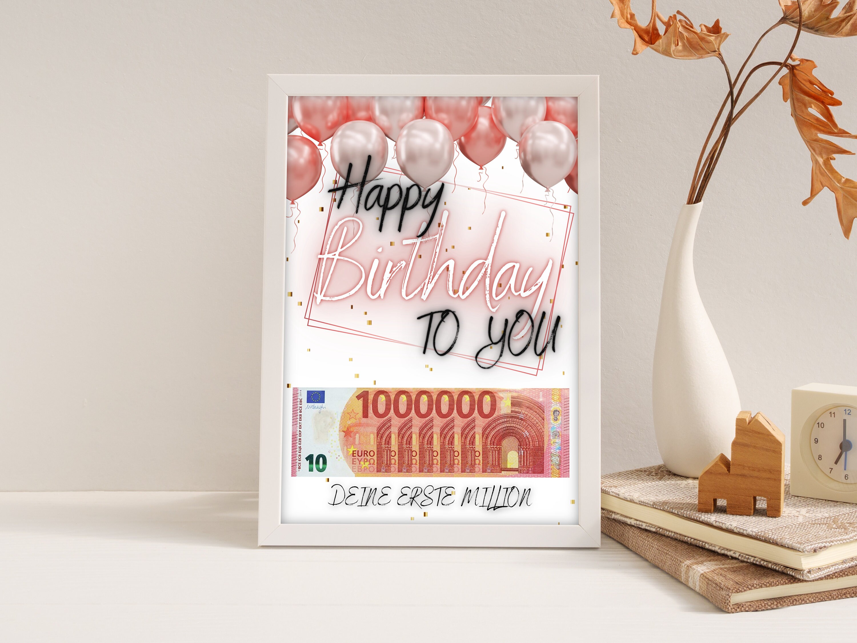 Money Gift for a Birthday A4 Give Money Away Creatively Your First ...