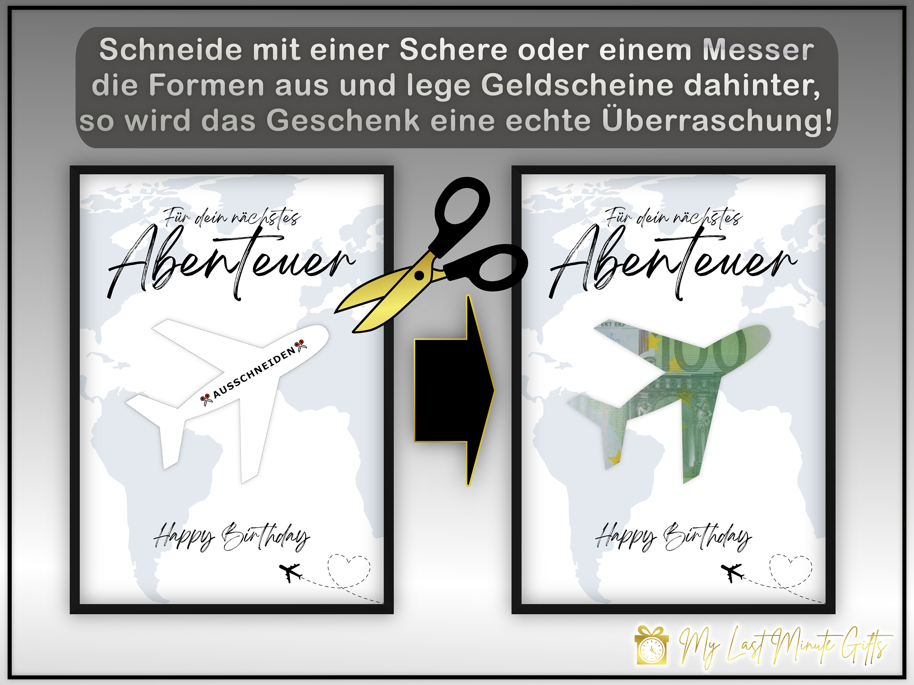 Geldgeschenk Reisekasse zum Geburtstag | Reise | Happy Birthday ...