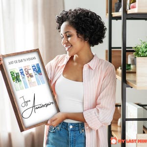 Cadeau anniversaire RIEN | Cadeau drôle | Affiche surprise pour billets ...