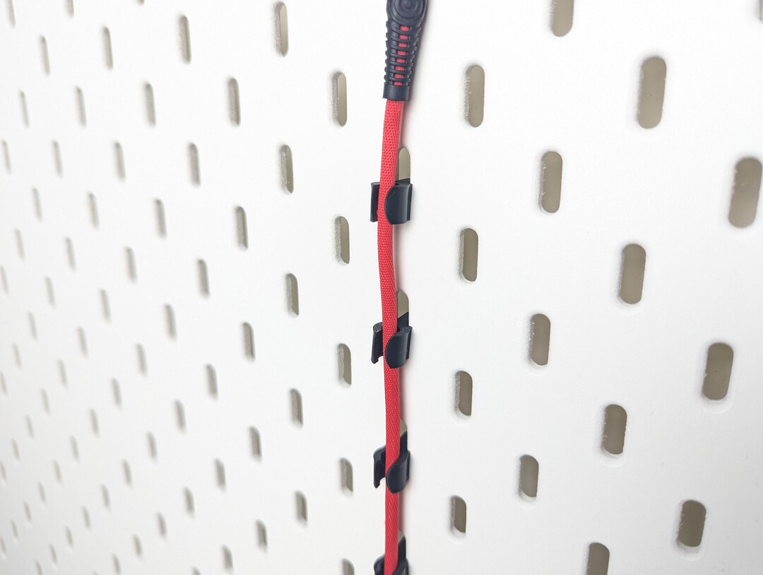 Cable Clips for Ikea Skadis Peg Board Accessories, Power Cable Hooks ...