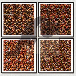 Halloween Candy - 12 Digital Seamless Photorealistic Candy Patterns ...