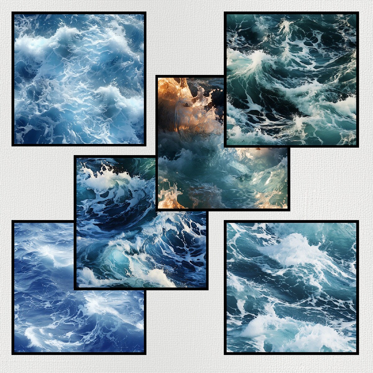 Waves of Wonder - 12 Digital Seamless Patterns! Catch a Wave of ...