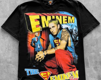 Vintage Eminem Show T-shirt Rap Tee Bootleg Marshall Mathers Vintage Eminem Show T-shirt Rap Tee Bootleg Marshall Mathers