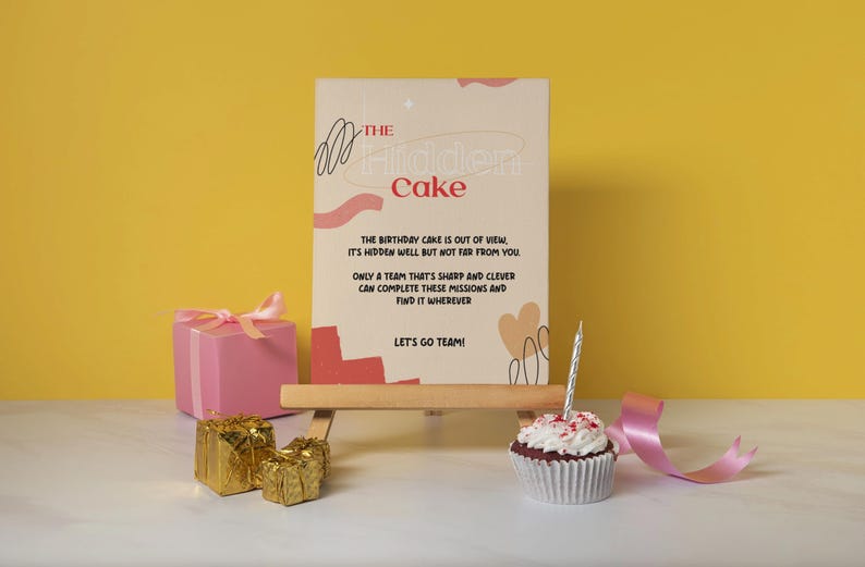 Hidden Cake Birthday Party Game: Interactive Missions, Ages 7-12 ...