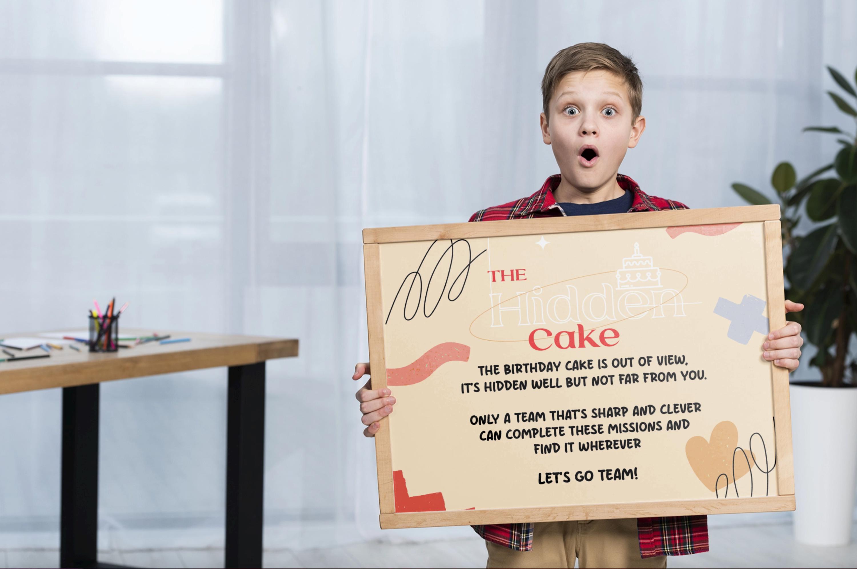 Hidden Cake Birthday Party Game: Interactive Missions, Ages 7-12 ...
