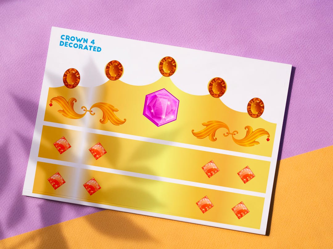 DIY Paper Crown Craft Kit: Kids Birthday Party Activity - Etsy