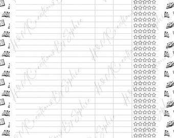 Reading Tracker PDF Download/printable Reading Log/ Book Tracker ...