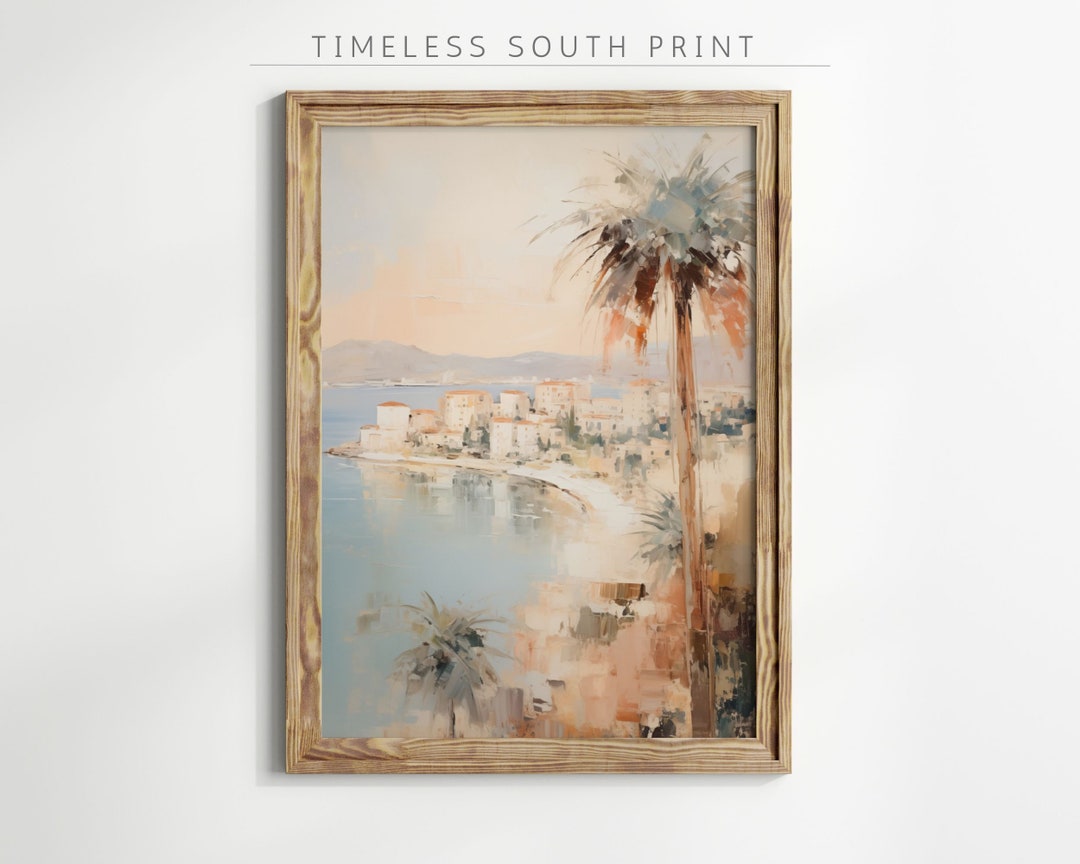 Riviera Art, Riviera Wall Art, Summer Coastal Wall Decor, Coastal ...