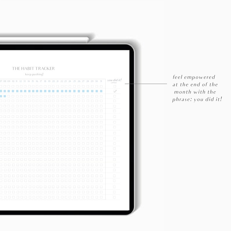 Habit Tracker Printable Habit Tracker Template Routine Tracker Goal ...