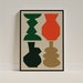 Abstract Vase Shapes Art Print, Modern Gallery Wall Decor - Etsy