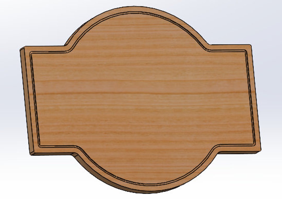 STL / DXF / STEP Files - Circular Sign Template - Immediate Download - Etsy