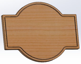 STL / DXF / STEP Files - Sign Template - Immediate Download - Etsy