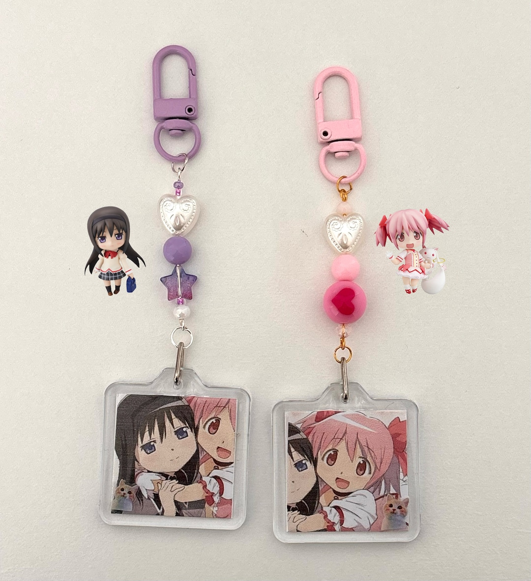 Madoka Magica Matching Keychains - Etsy
