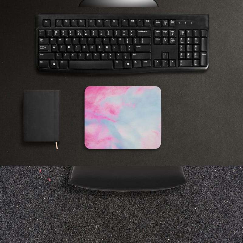 Pink and Blue Mousepad - Etsy