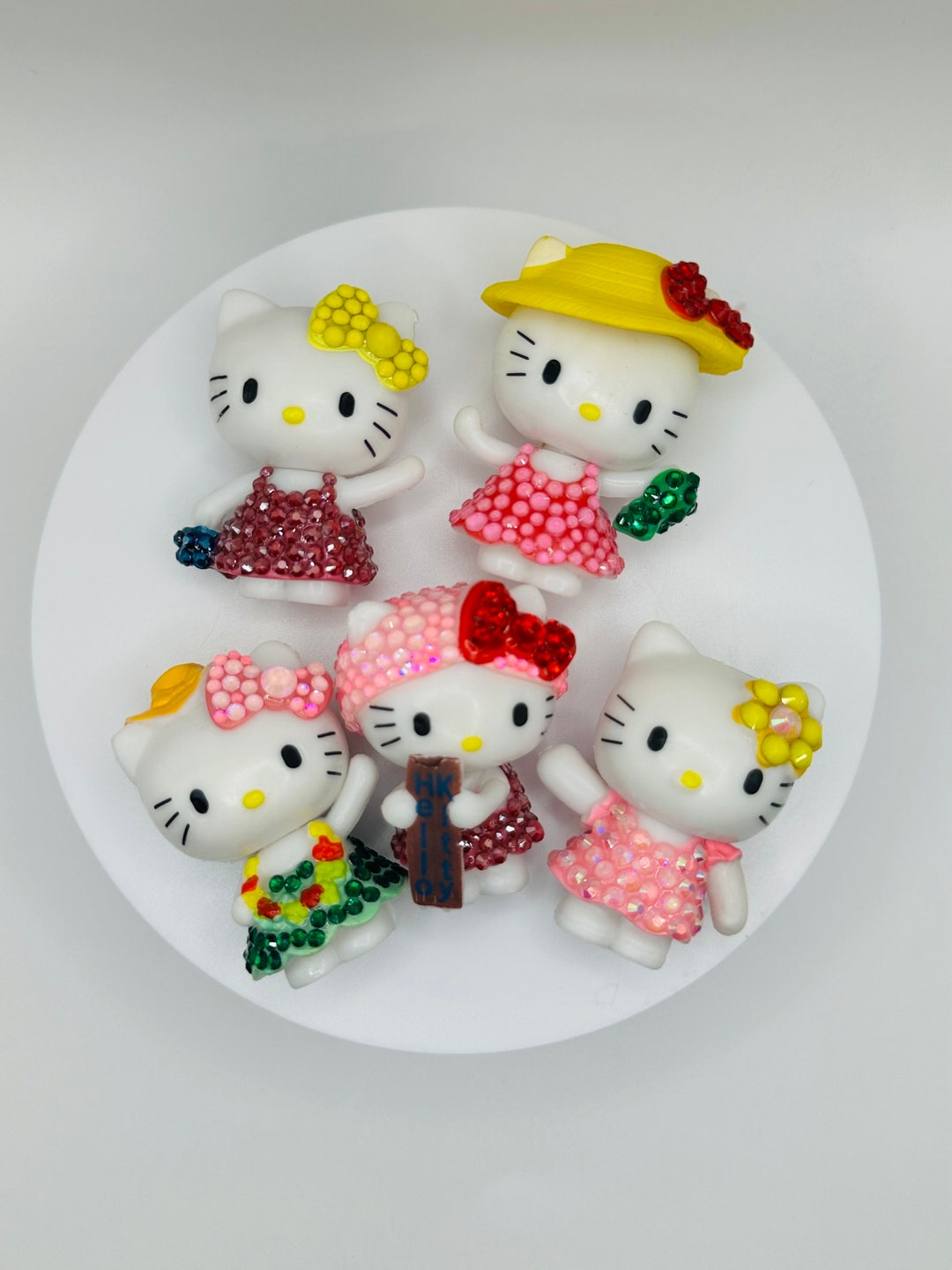 Mini Kitty Figure New Kitty Figure Toys Bling Collection Kitty Summer ...