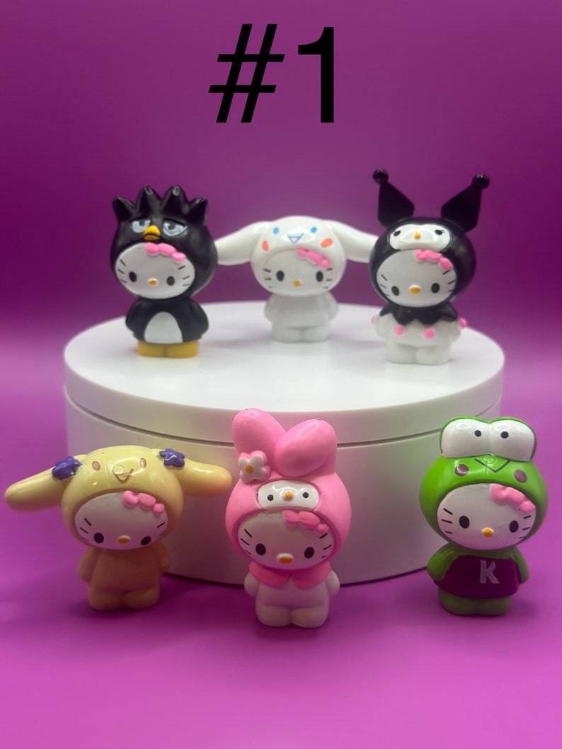 Hello Kitty Bulk Figures Mini Figures Kitty Figure Toys Bling ...