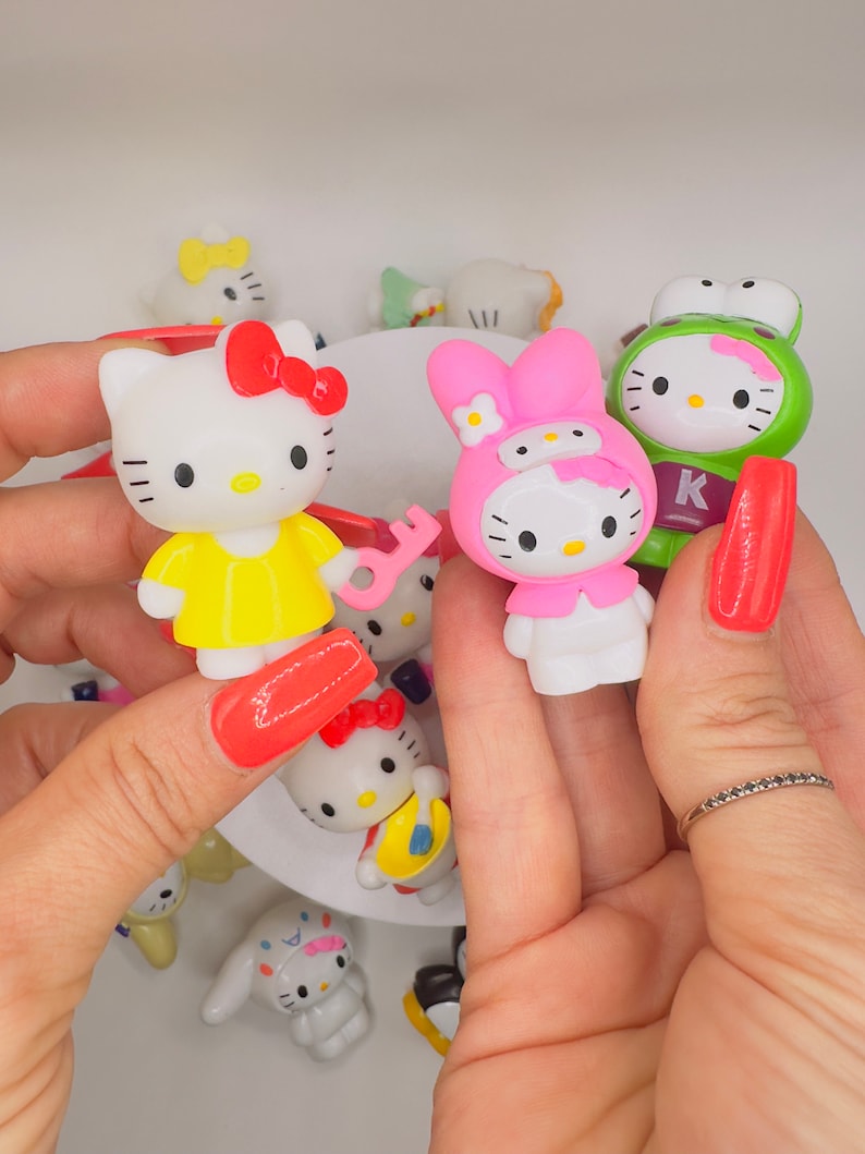 Hello Kitty Bulk Figures Mini Figures Kitty Figure Toys Bling Collection Kitty Summer Kitty ...