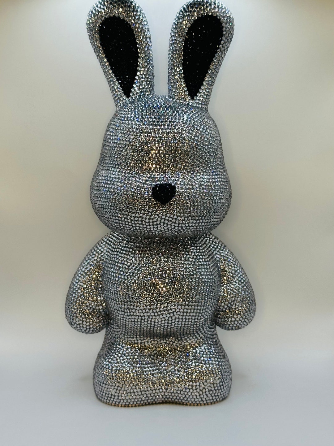 Rabbit Sparkling Figure Rabbit Decor Style Stuffed Cute Bunny Gift for ...