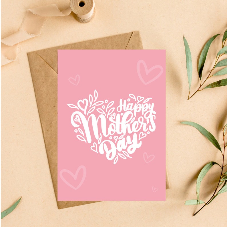 Happy Mothers Day Printable Card Digital Mothers Day Card Greeting