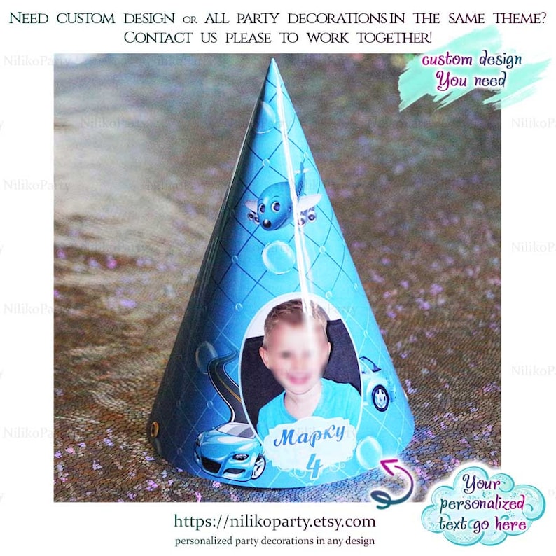 Custom Birthday Party Hats, Party Photo Hats, 1st Birthday Photo Hat ...