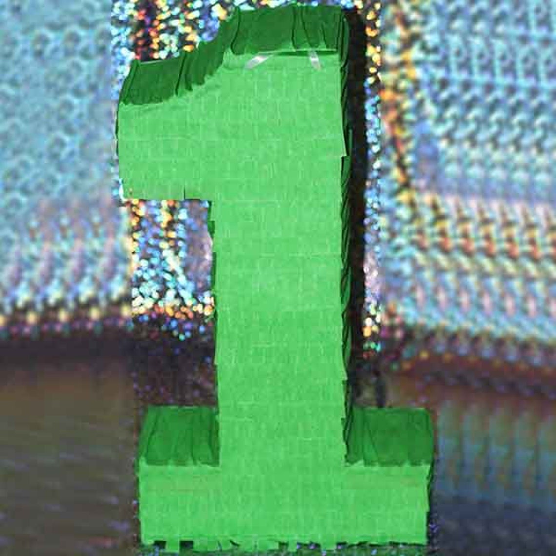 Custom Number Pinata, Pinata for Kids, Green Pink Flower Birthday ...