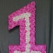 Custom Number Pinata, Pinata for Kids, Green Pink Flower Birthday ...