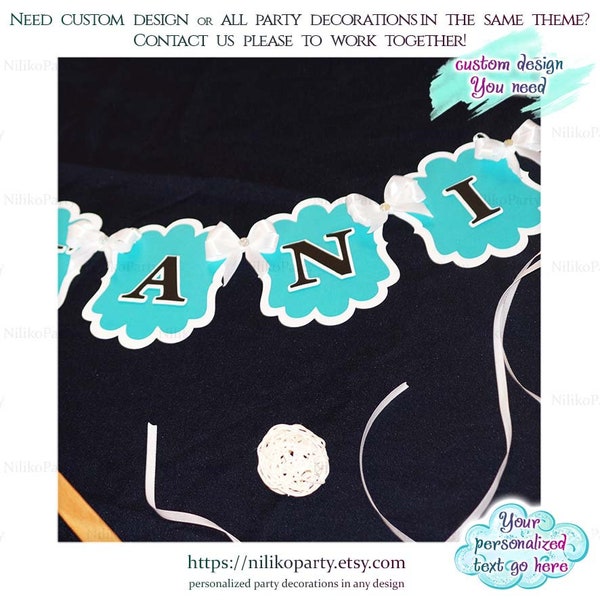 Turquoise Banner - Etsy