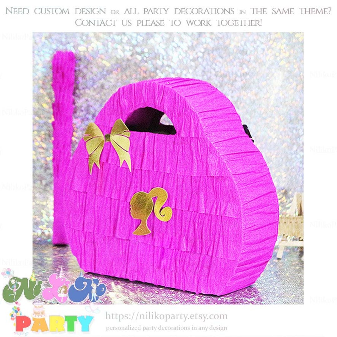 Pinata Bag, Doll Pinata, Custom Pinata, Pinata Kids Dolly Silhouette ...