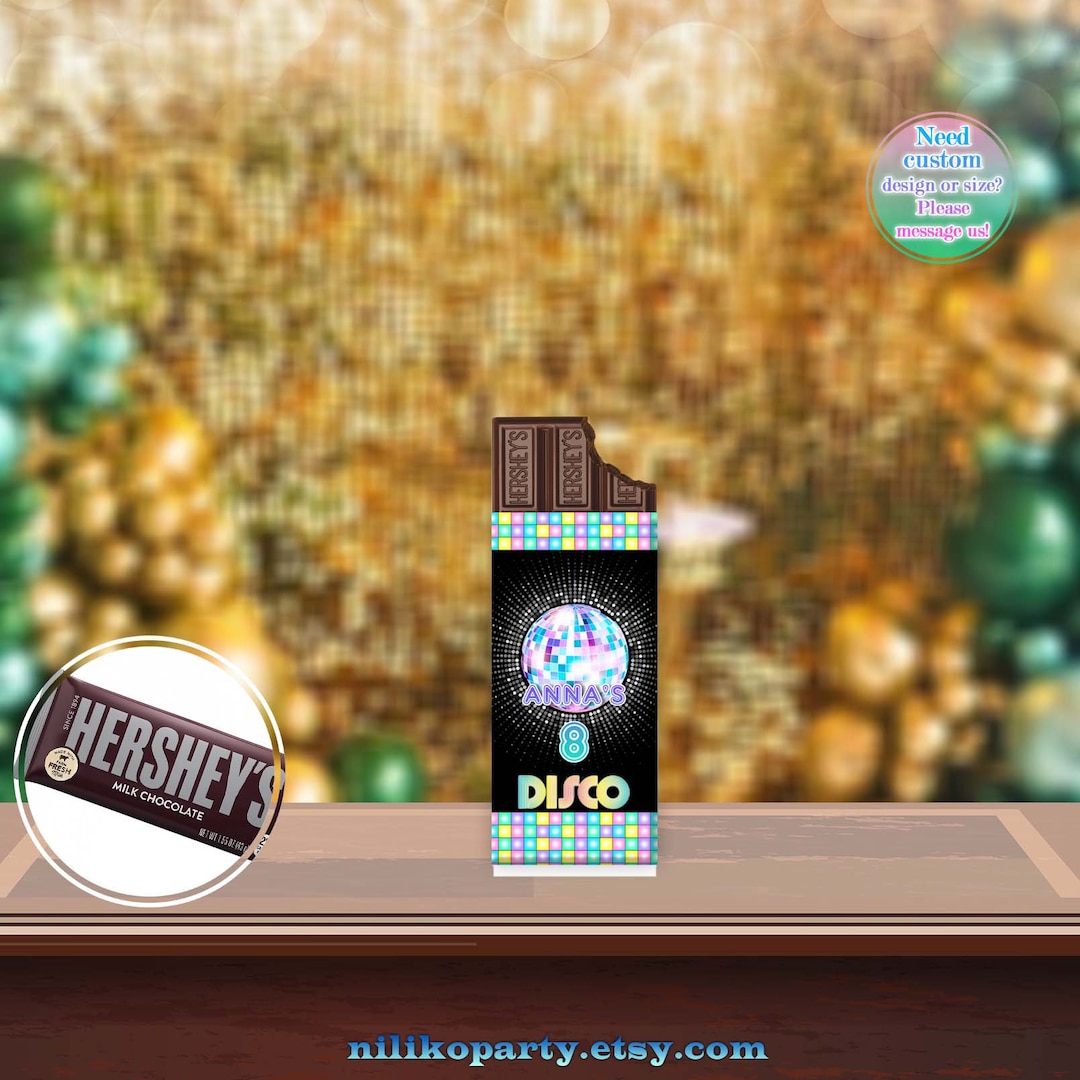 Candy Bar Wrapper Disco Chocolate Dance Party Favors Label Birthday ...
