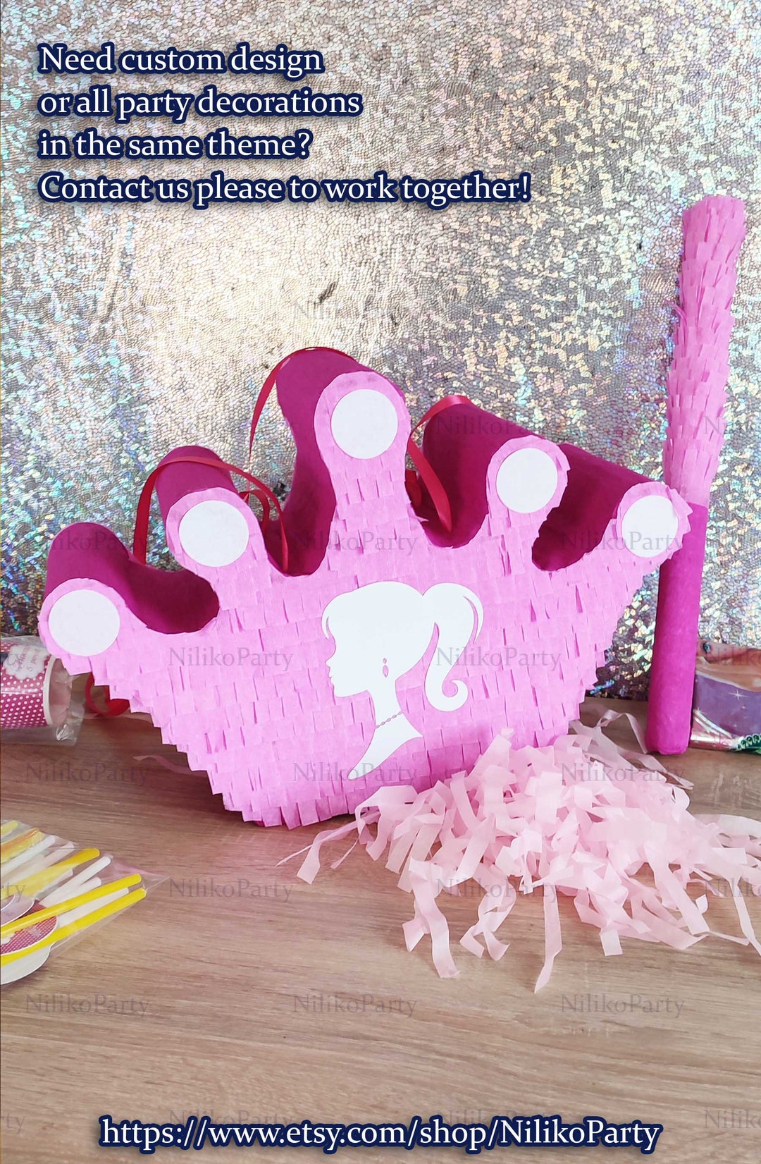 Pinata Crown, Doll Pinata, Custom Pinata, Pinata for Kids, Dolly ...
